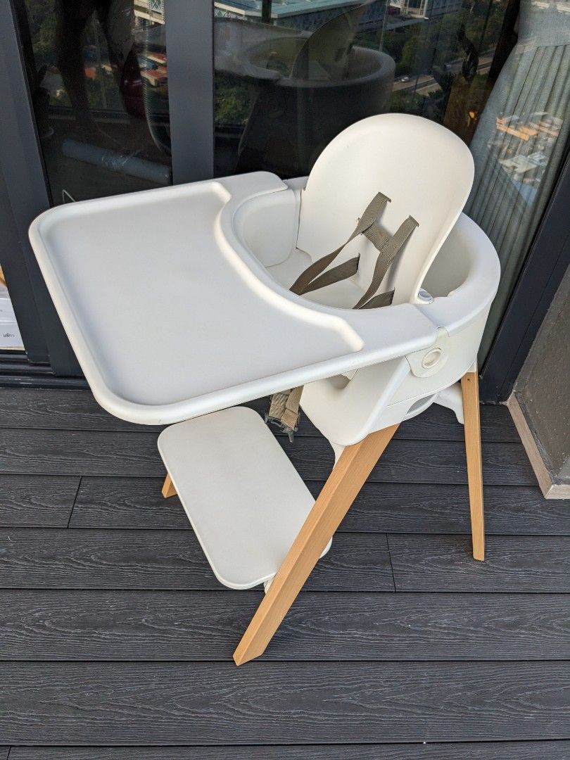 Complete Stokke Steps High Chair with Baby Seat Kit, Babies & Kids ...