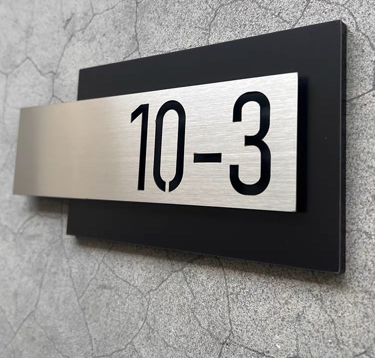 Customised Unit Sign door sign/unit number signage Customised Door Unit ...