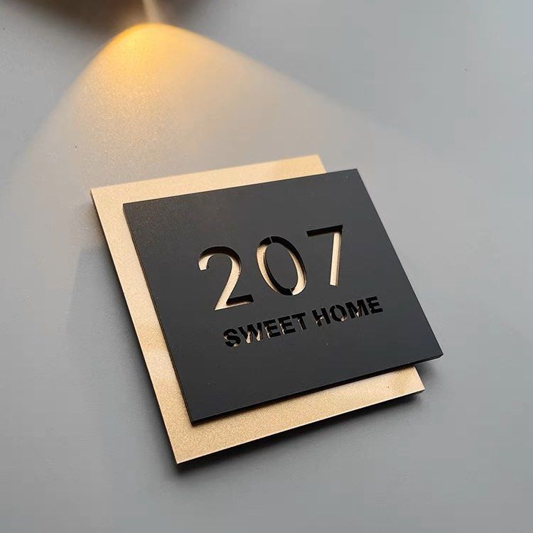 Customised Unit Sign door sign/unit number signage Customised Door Unit ...