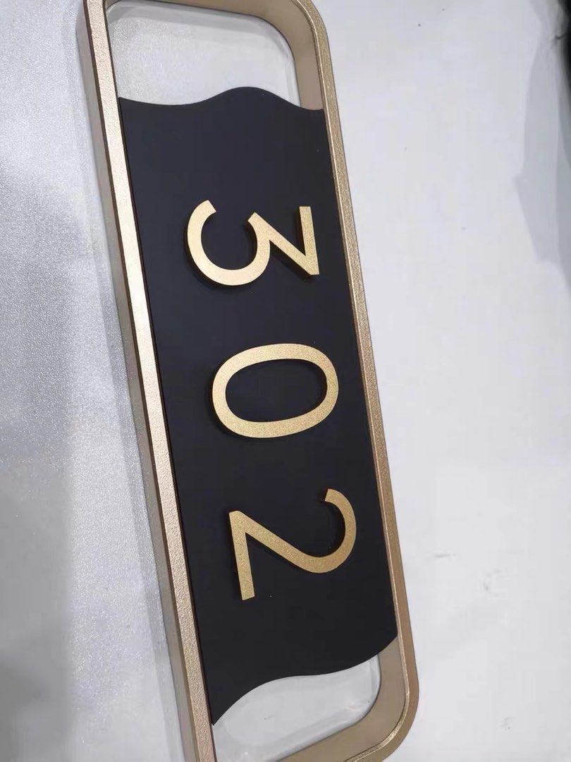 Customised Unit Sign door sign/unit number signage Customised Door Unit ...