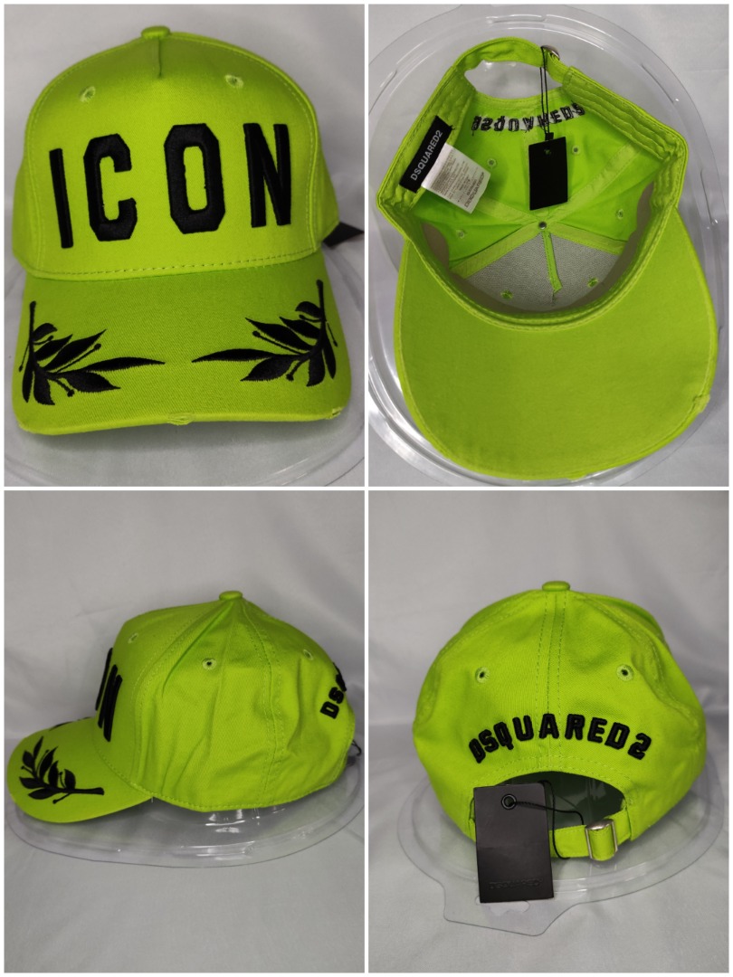 D SQUARED 2 ICON NEON GREEN DAD HAT on Carousell