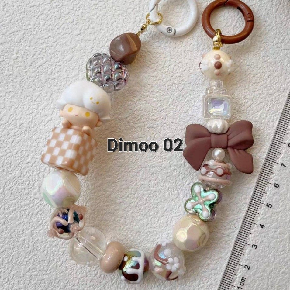 DIMOO PopMart Customised Characters Figurines Phone/ Bag Straps ...