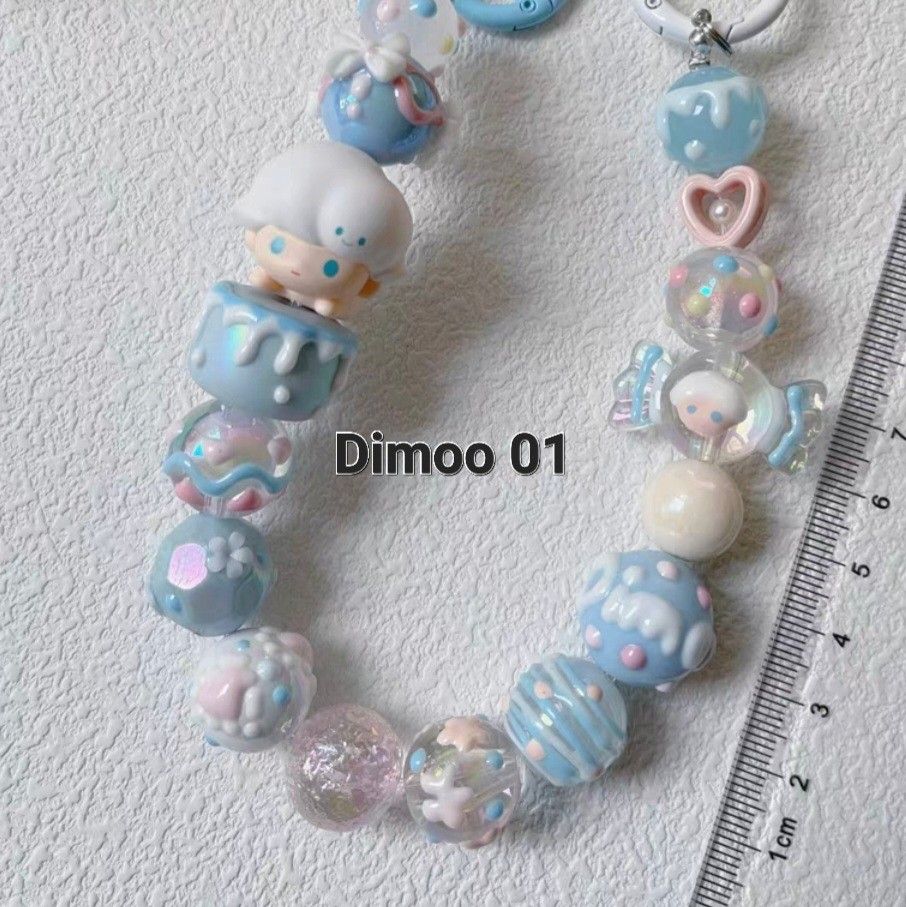 DIMOO PopMart Customised Characters Figurines Phone/ Bag Straps ...