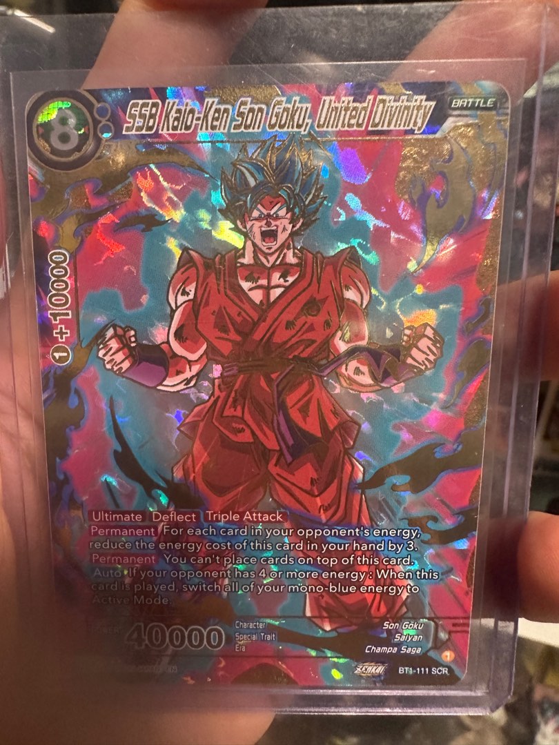 Dragonball cards SSB Goku SCR kaio ken SCR, Hobbies & Toys, Toys ...