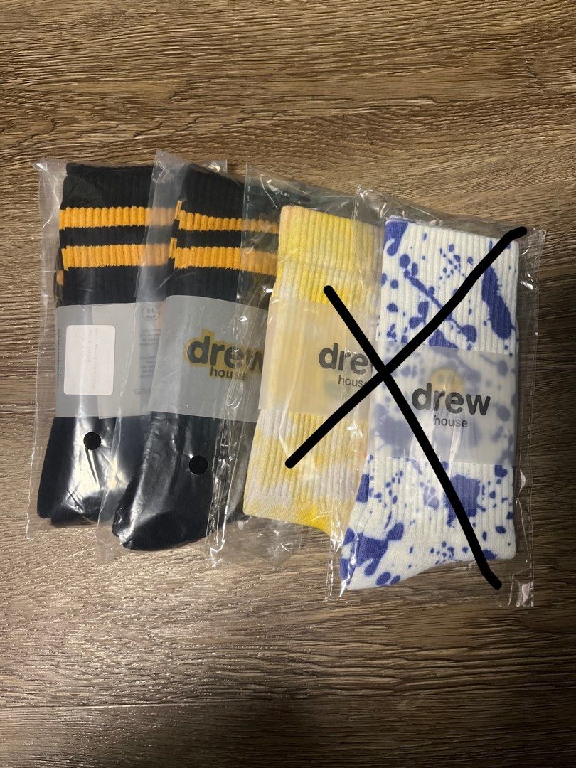DREW HOUSE SOCKS, Men's Fashion, Watches & Accessories, Socks on Carousell