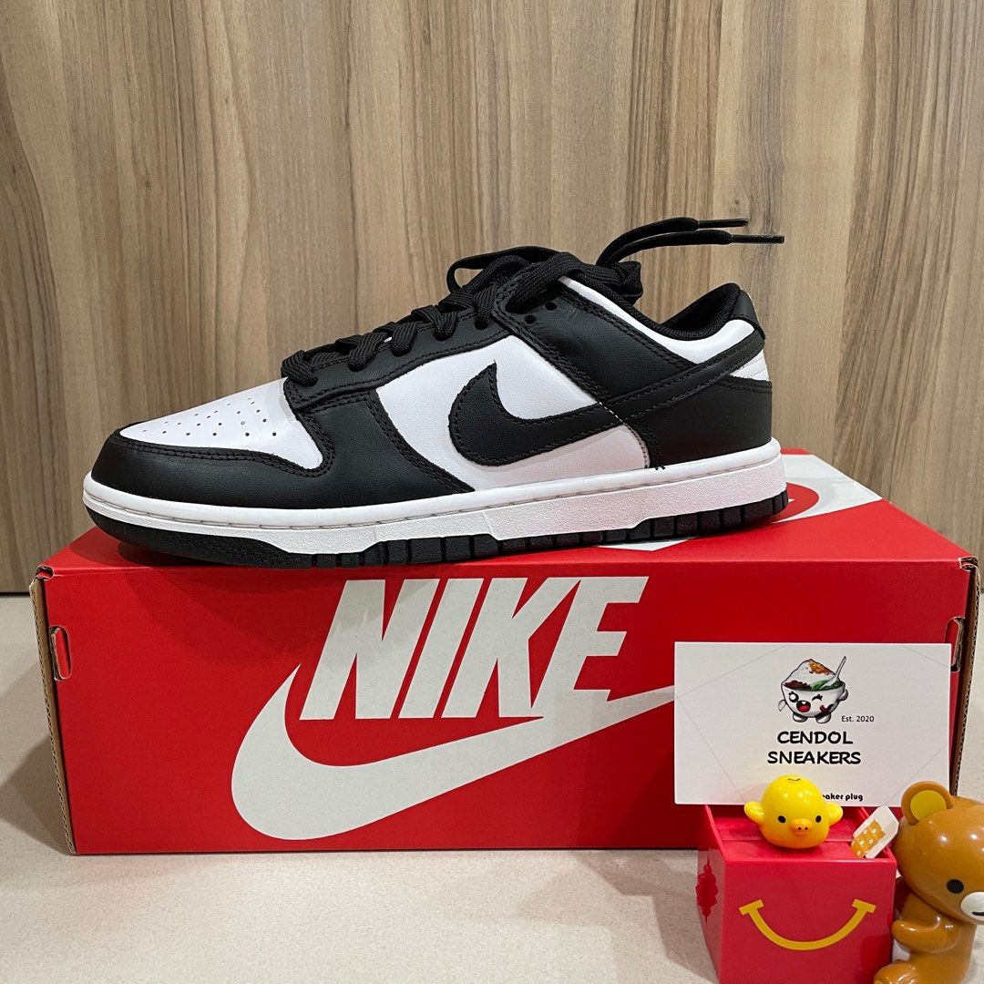 Dunk Low Black White Panda Uk65 Mens Fashion Footwear Sneakers On Carousell
