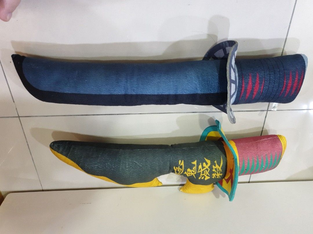 (Each) Demon Slayer plush sword, Hobbies & Toys, Toys & Games on Carousell
