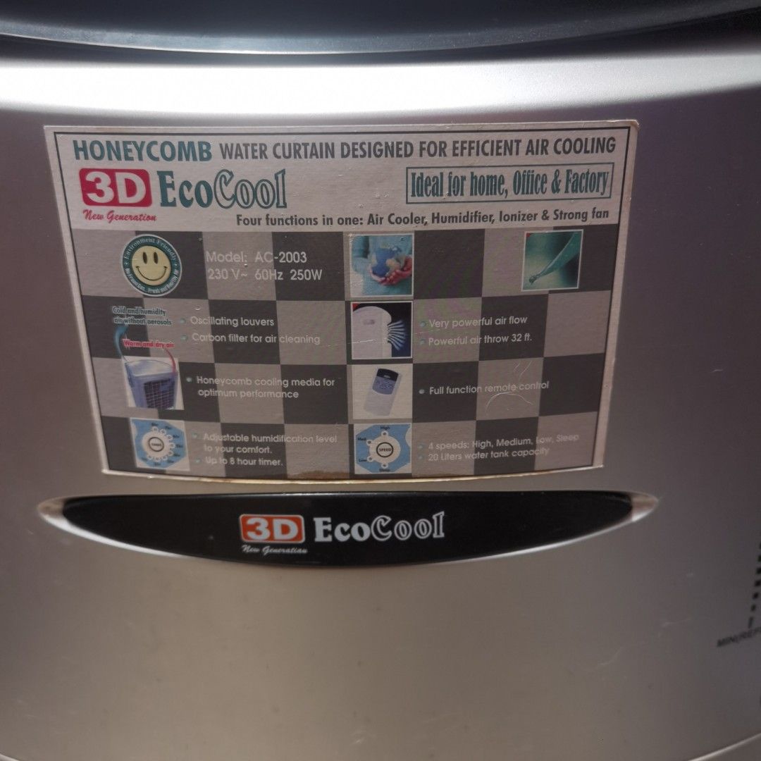 Ecocool Air Cooler on Carousell