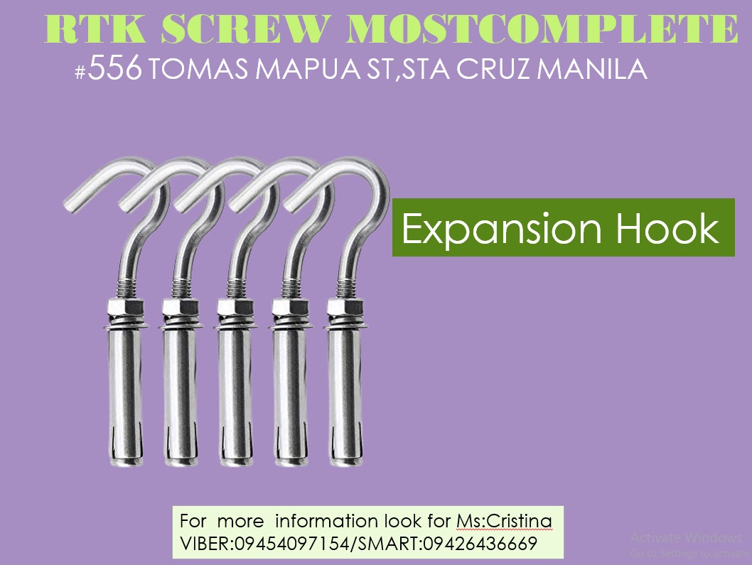 Expansion Hook, Commercial & Industrial, Construction Tools & Equipment ...
