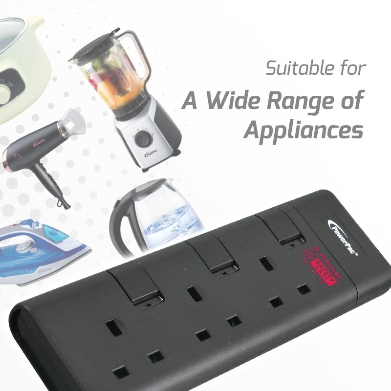 Extension Cord, Extension Socket, Safety Mark 3 Meter, TV & Home ...
