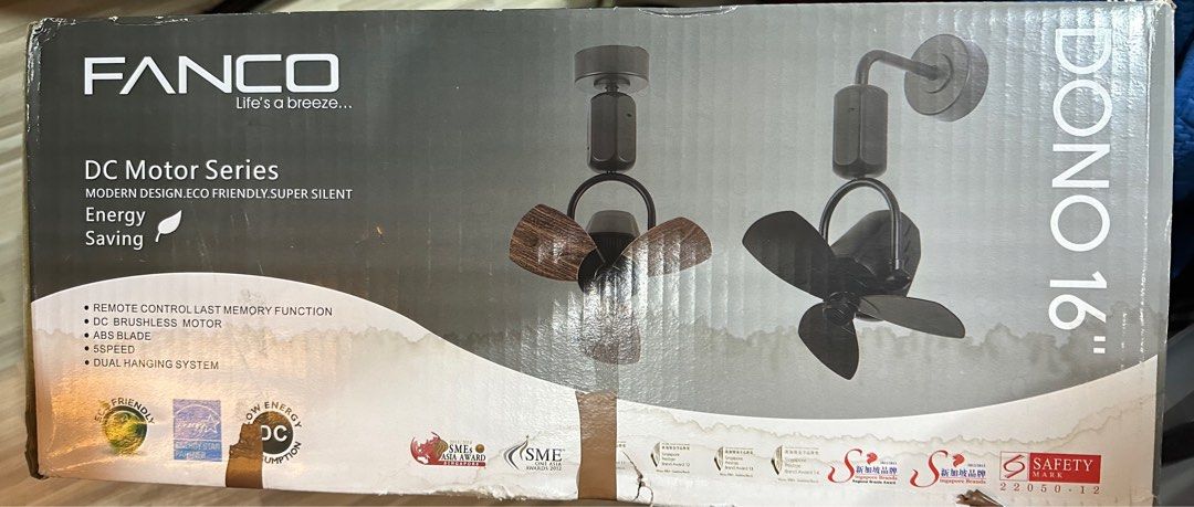 Fanco Wall/Ceiling Fan, Furniture & Home Living, Lighting & Fans, Fans ...