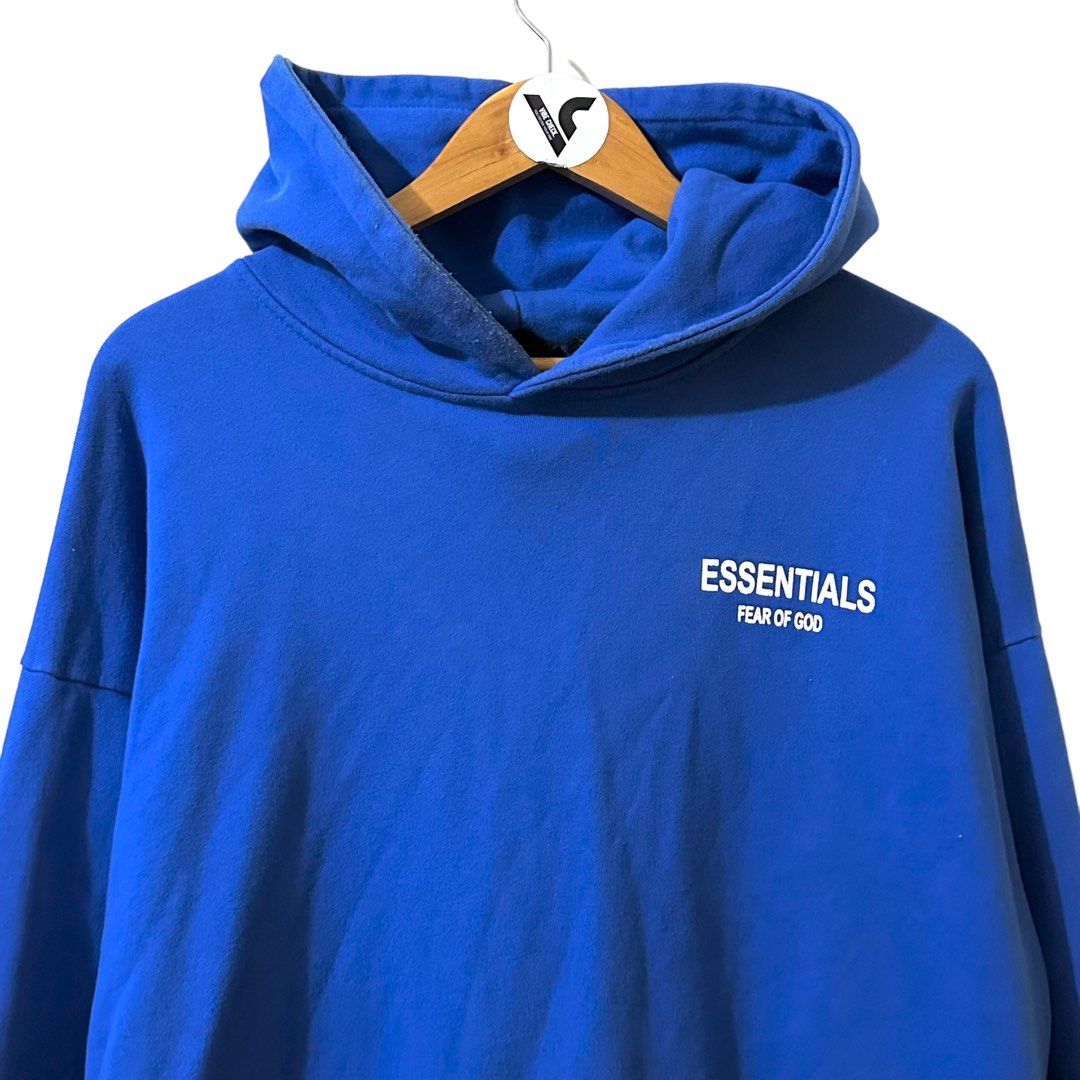 Fear of God Essentials Crenshaw Blue Hoodie on Carousell