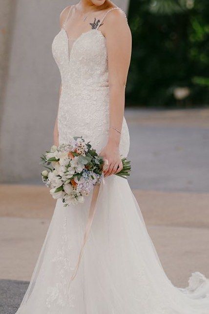 Fleur D Sign Mermaid Wedding Dress, Women's Fashion, Dresses & Sets ...