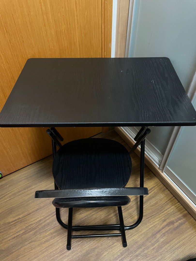 Foldable table and chair set, Furniture & Home Living, Furniture ...