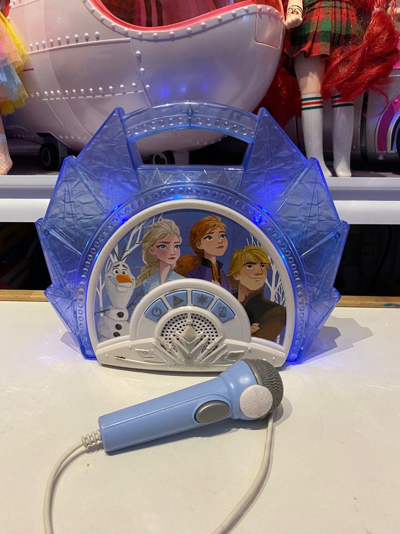 Frozen 2 Sing Along Boombox with Microphone, Built in Music, Flashing ...