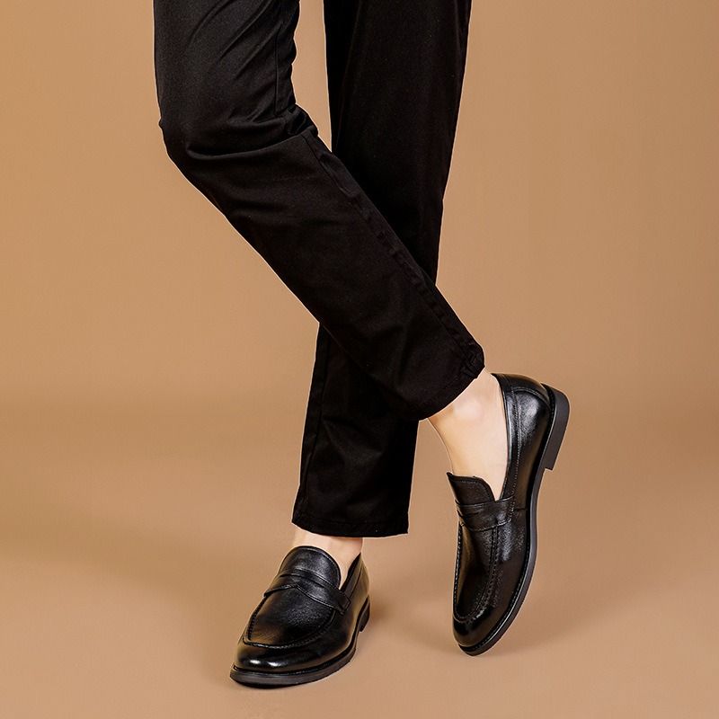 Full Grain Leather Loafer Boots - Silvestri, Men's Fashion, Footwear ...