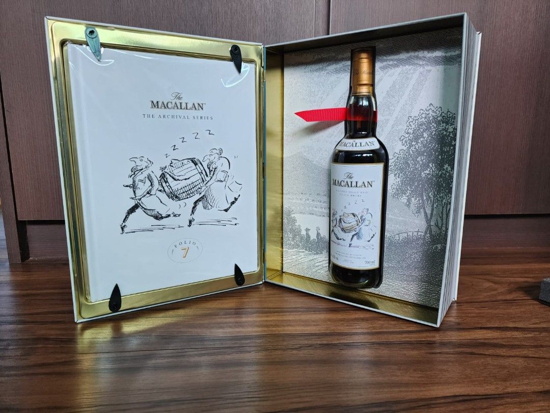 Full Set Macallan Folio 7 Limited Edition Bottle, Food & Drinks ...