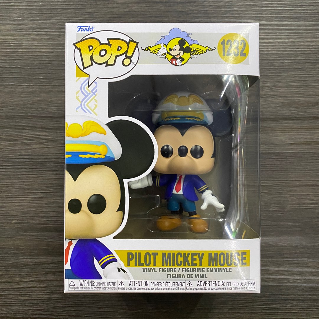Funko Pop #1232: Disney - Pilot Mickey Mouse, Hobbies & Toys, Toys ...