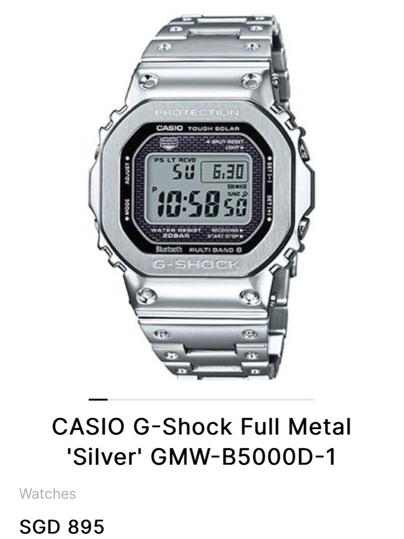 G Shock GMW B5000 full metal, Men's Fashion, Watches & Accessories ...