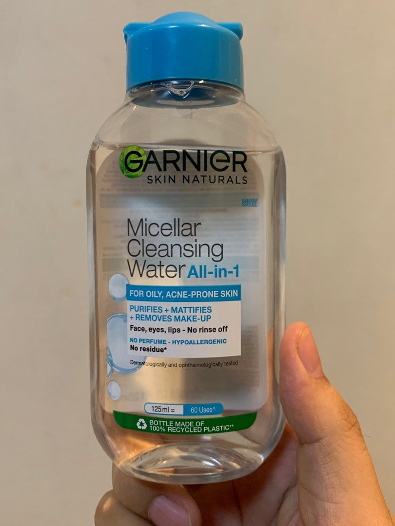 Garnier Micellar Water Blue for Oily and Acne Prone Skin (125 mL ...