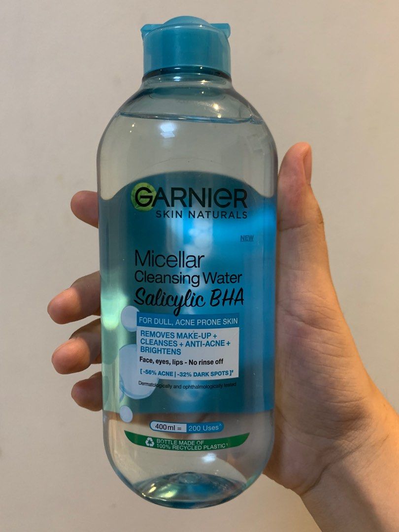 Garnier Micellar Water Blue for Dull and Acne Prone Skin (400 mL ...