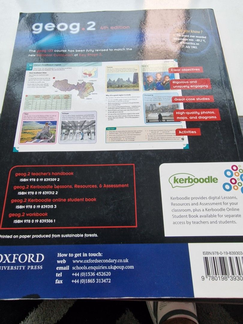 Geography Keystage 3 Oxford -4thEdition, Hobbies & Toys, Books & Magazines, Textbooks on Carousell