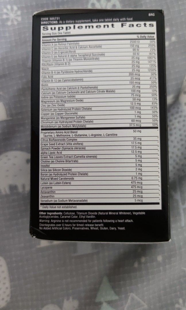 GMC Men's multivitamins 90capsules, Health & Nutrition, Health ...