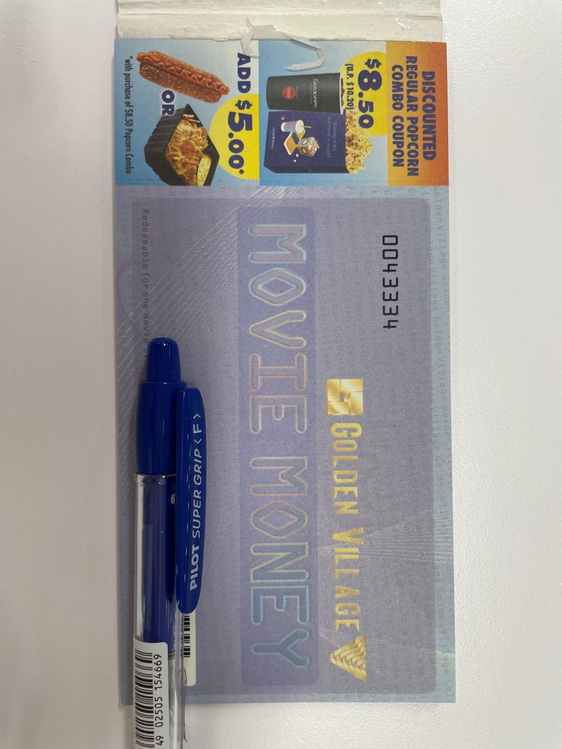 Golden Village GV movie Vouchers, Tickets & Vouchers, Vouchers on Carousell