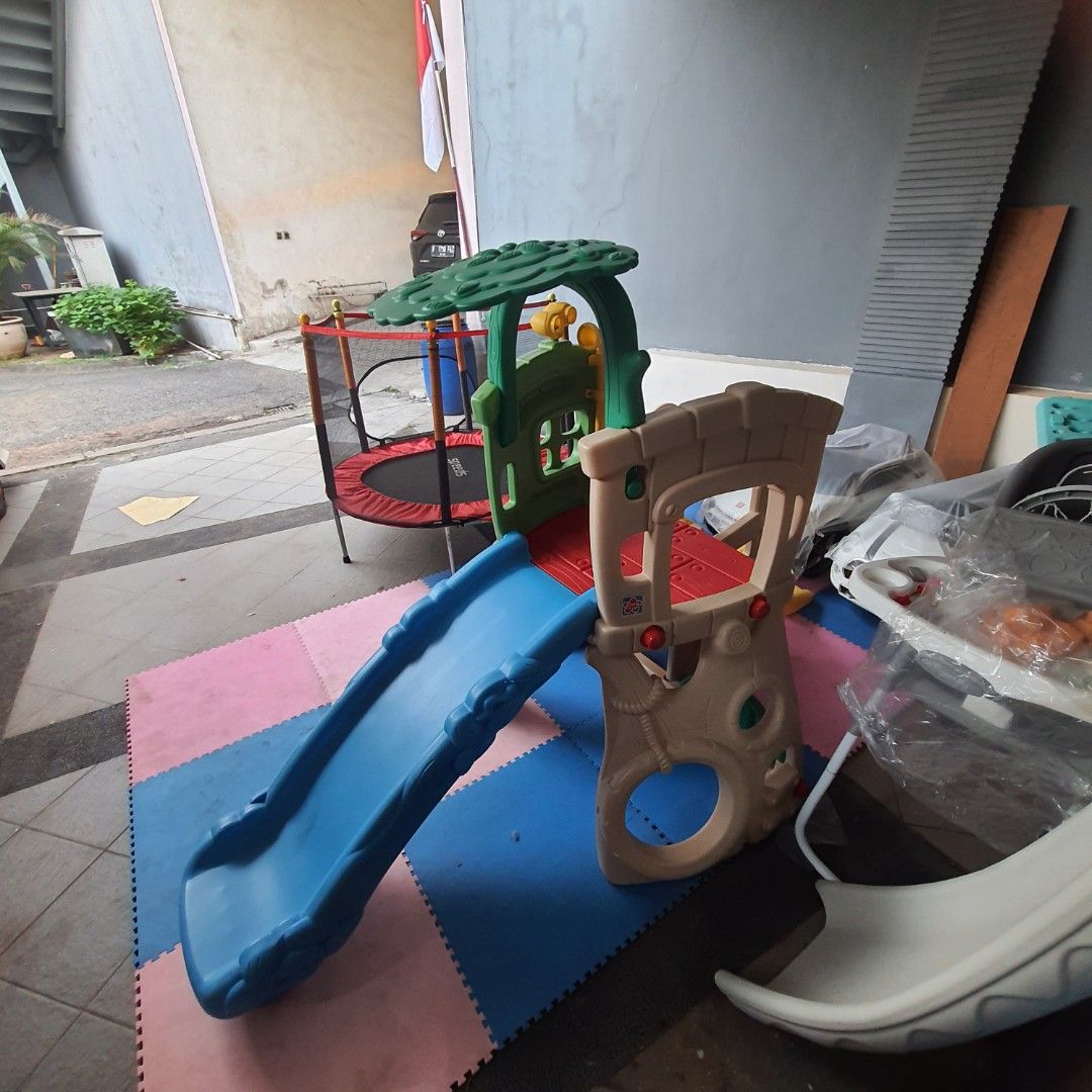 GROW AND UP DOUBLE SLIDE, Bayi & Anak, Mainan & Baby Walker di Carousell