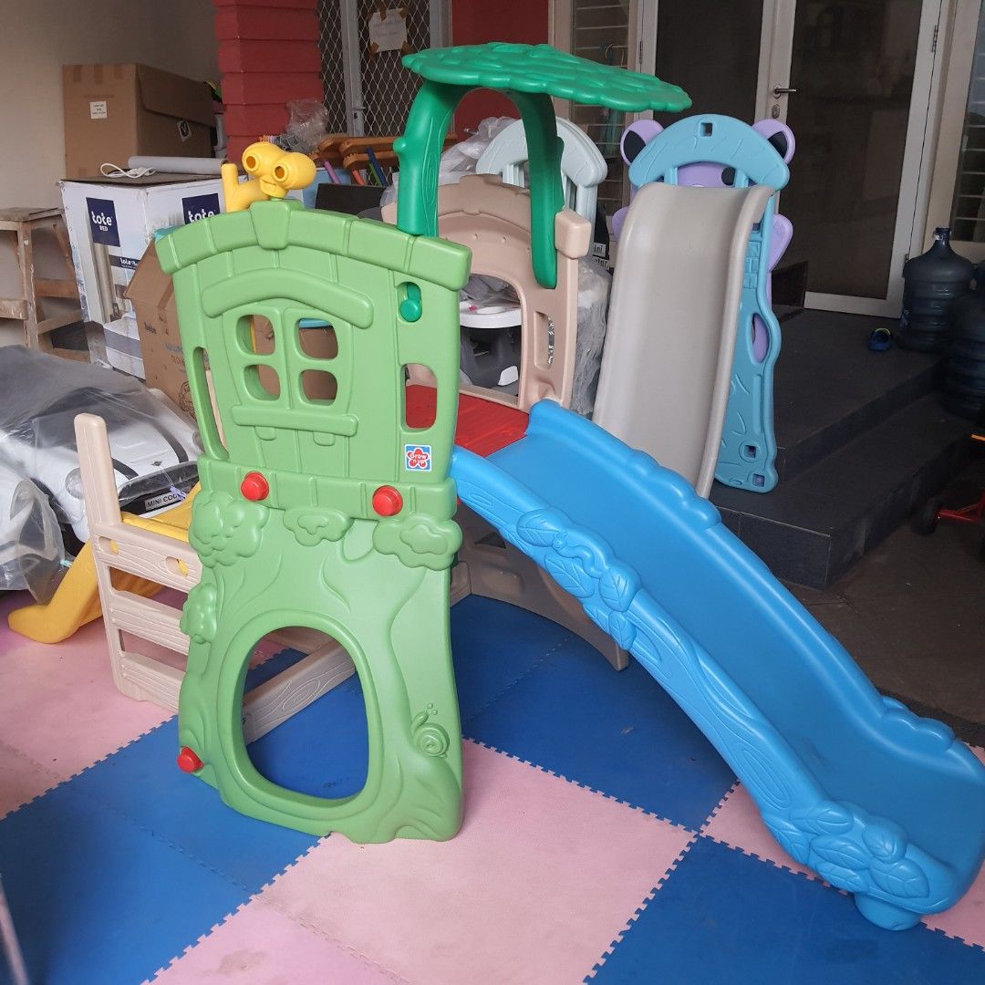 GROW AND UP DOUBLE SLIDE, Bayi & Anak, Mainan & Baby Walker di Carousell