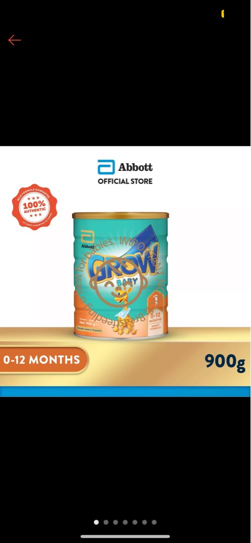 GROW infant milk formula Stage 1, Babies & Kids, Nursing & Feeding ...