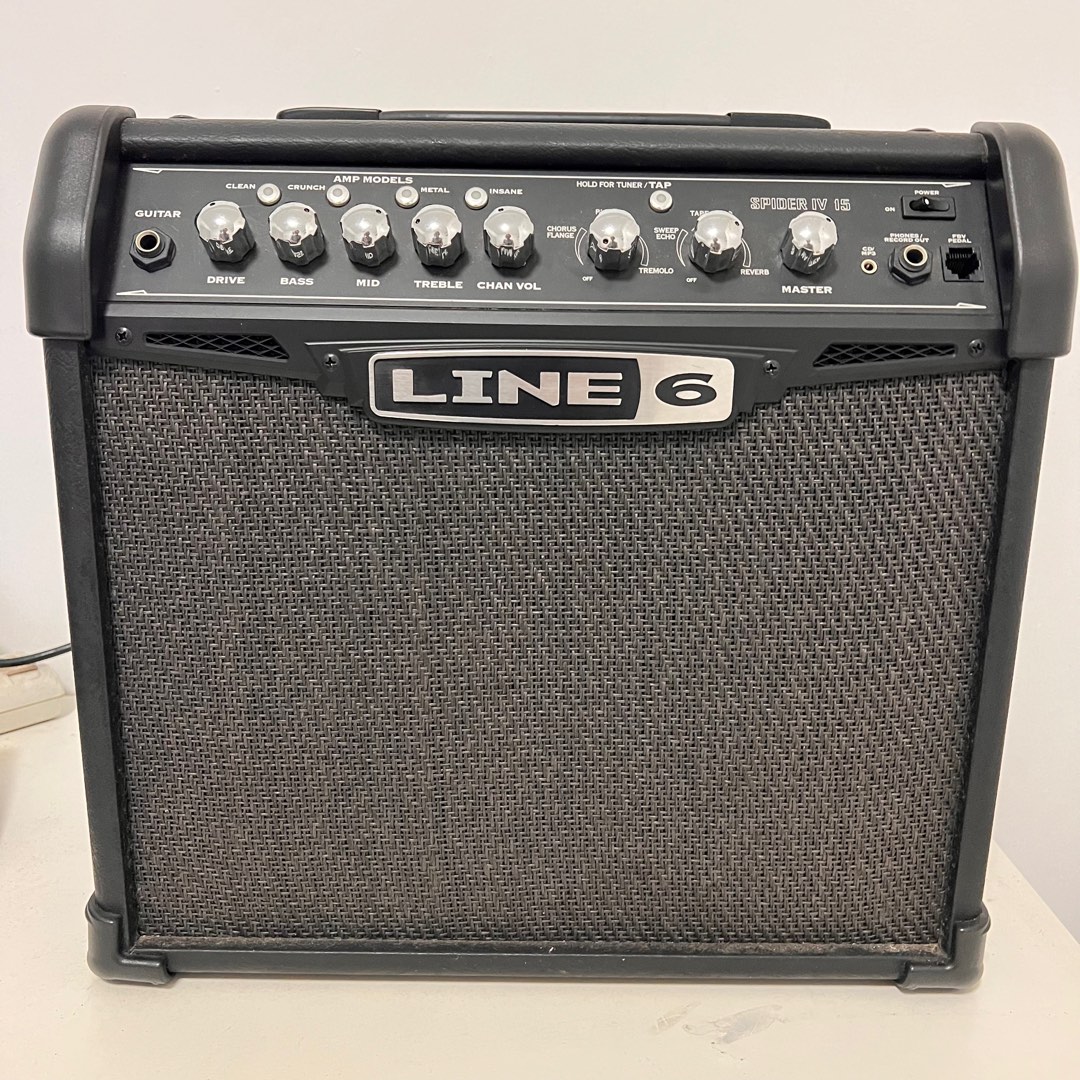 Guitar Amplifier Line6 Spider IV 15, Hobbies & Toys, Music & Media ...