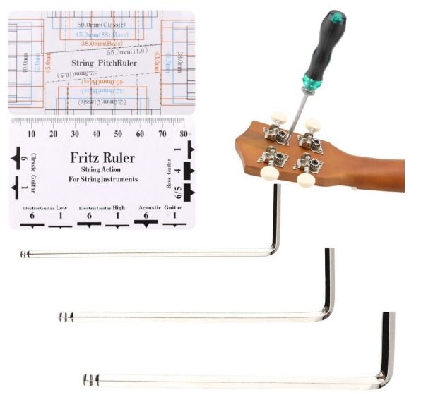 Guitar Repairing Maintenance Tool Kit Includes String Organizer String ...