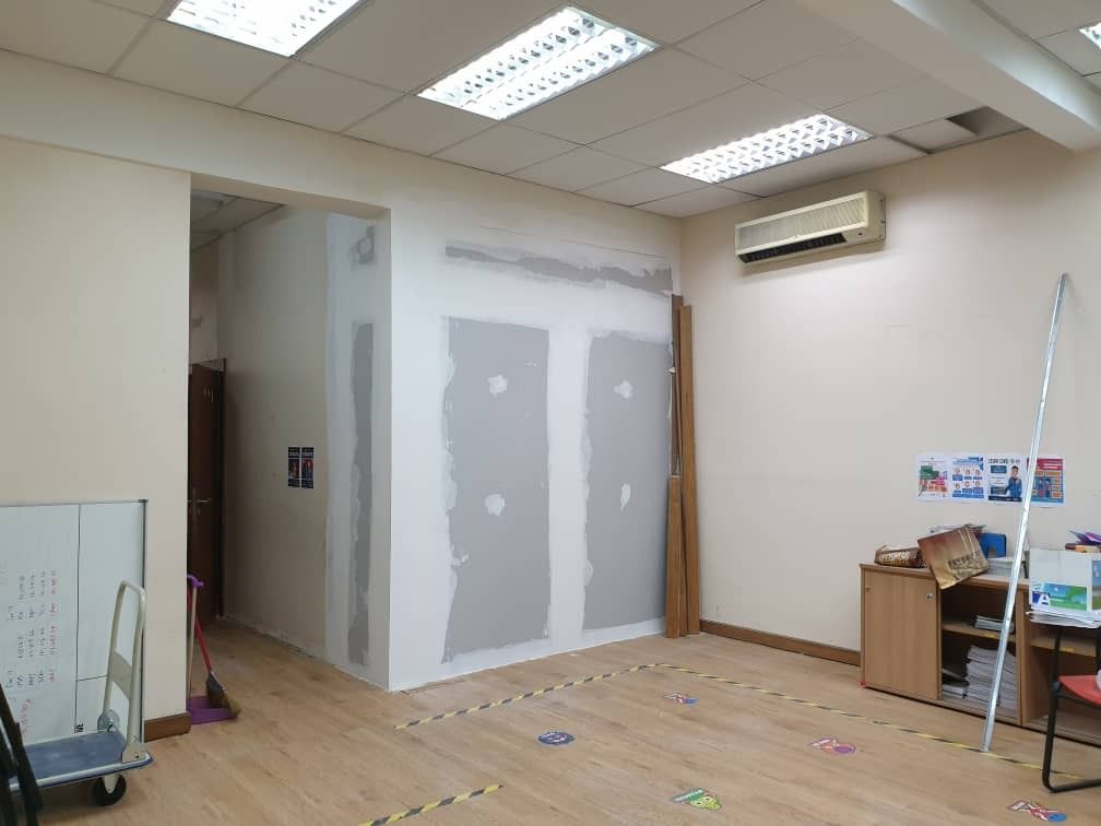 GYPSUM WALL PARTITION l pasang dinding pembahagi gypsum, Furniture ...