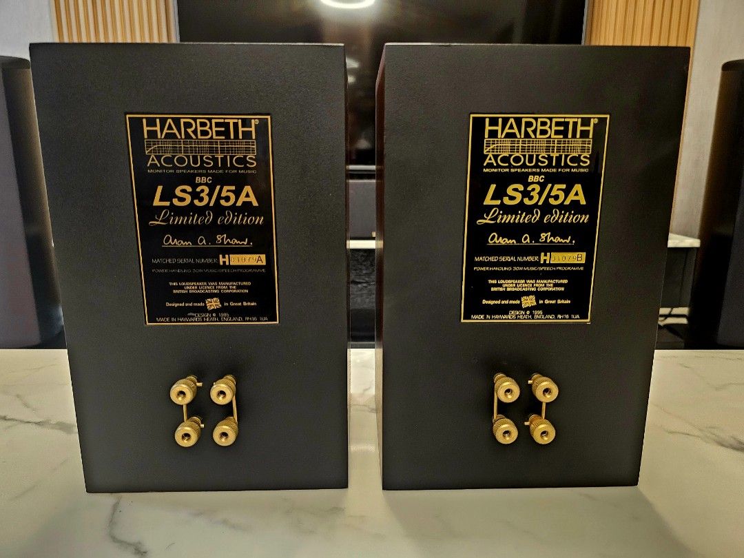Harbeth LS3/5A 'Gold' Limited Edition., Audio, Soundbars, Speakers ...