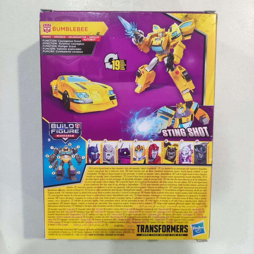 Hasbro Transformers Bumblebee Cyberverse Adventures Build A Figure BAF ...