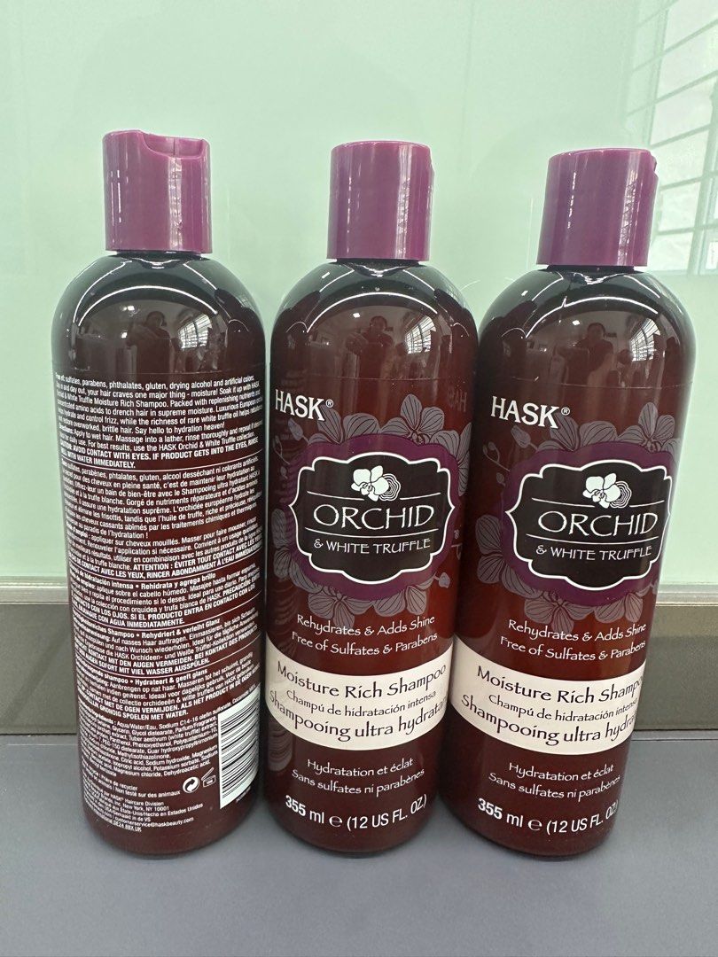 Hask Orchid and White Truffle Moisture Rich Shampoo (Bundle of 3 ...