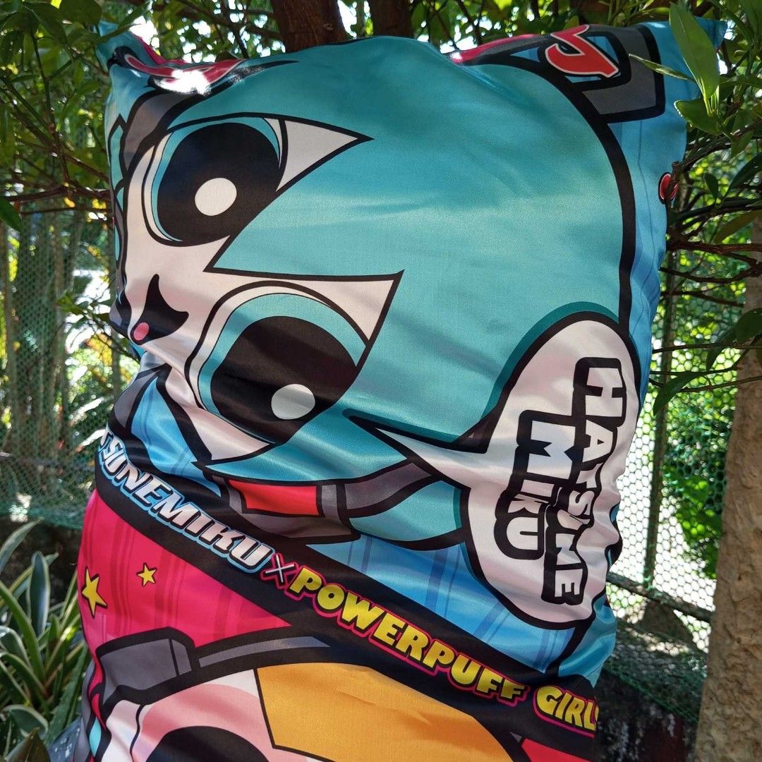 Hatsune Miku x Powerpuff Girls Rectangular Cushion, Hobbies & Toys ...