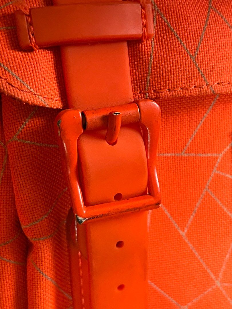 HERSCHEL Little America Neon Orange Rubber/Neon Sequence Backpack ...