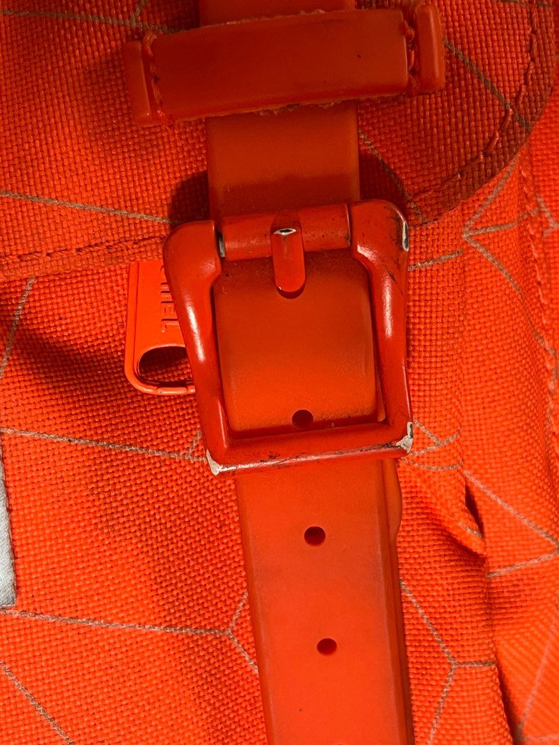 HERSCHEL Little America Neon Orange Rubber/Neon Sequence Backpack ...