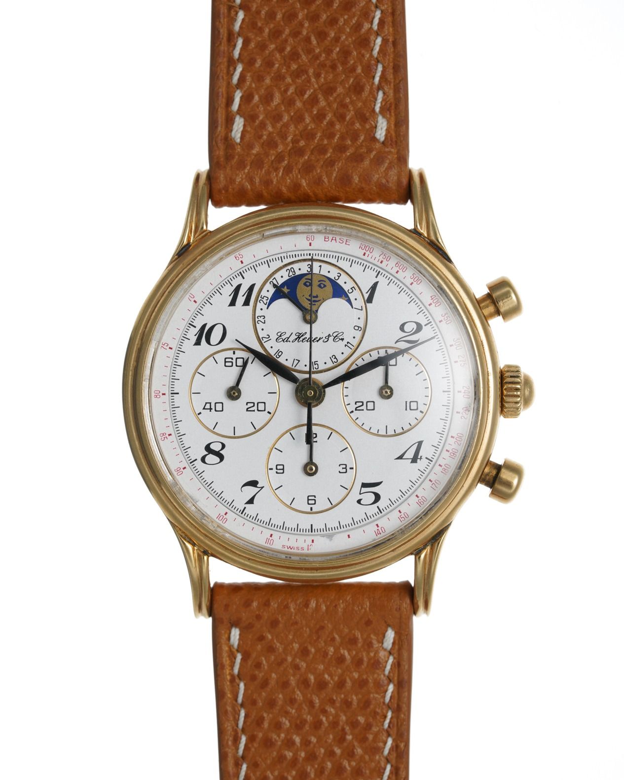 Heuer Ref. 188.205 Edward Heuer Moonphase Chronograph, Luxury, Watches ...