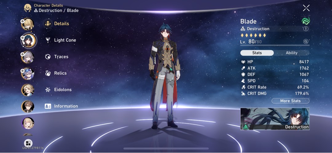 Honkai star rail Perfect Blade Team (VERY WELL BUILD BLADE), Video ...