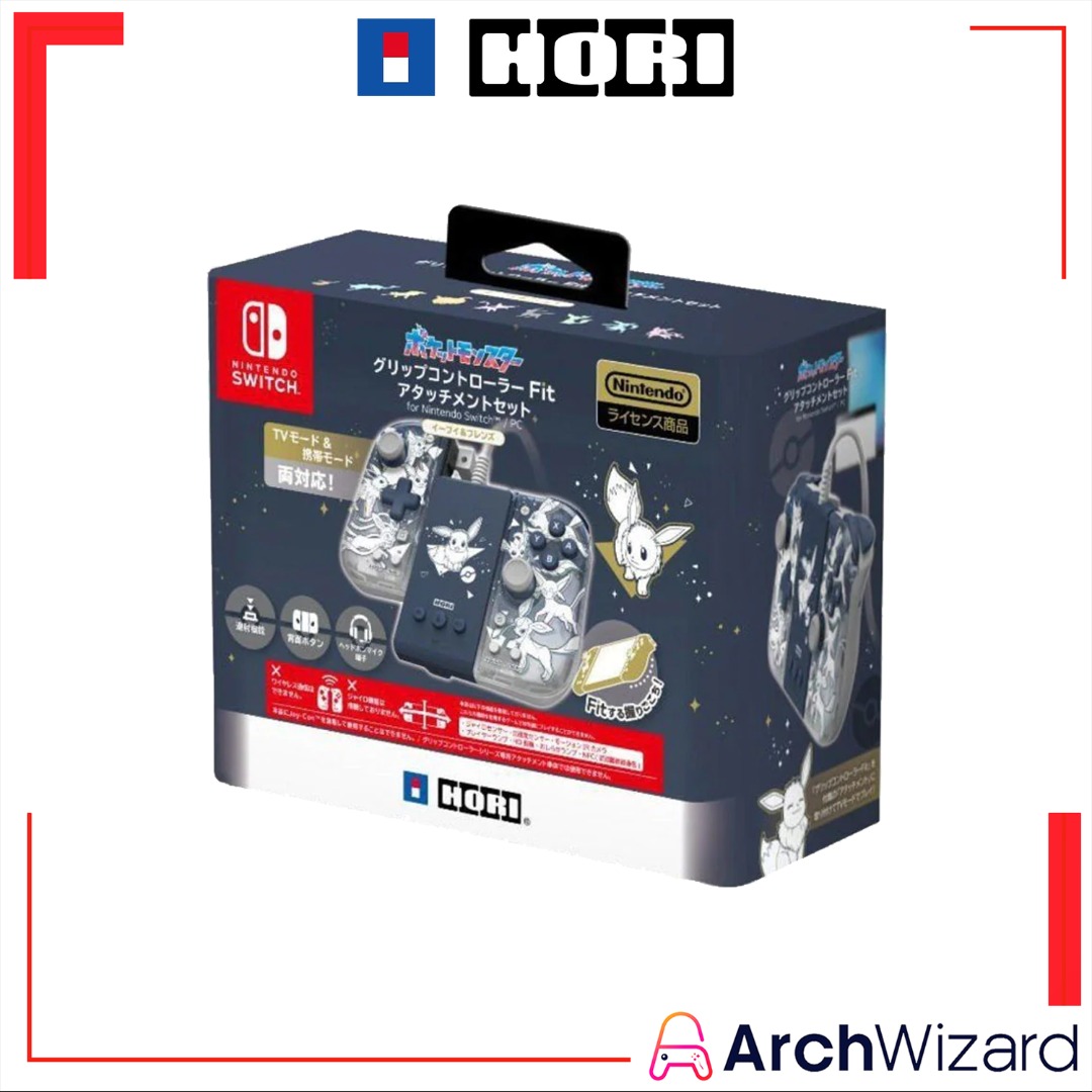 Hori Split Pad Compact Attachment Set Eevee Edition for Nintendo Switch ...
