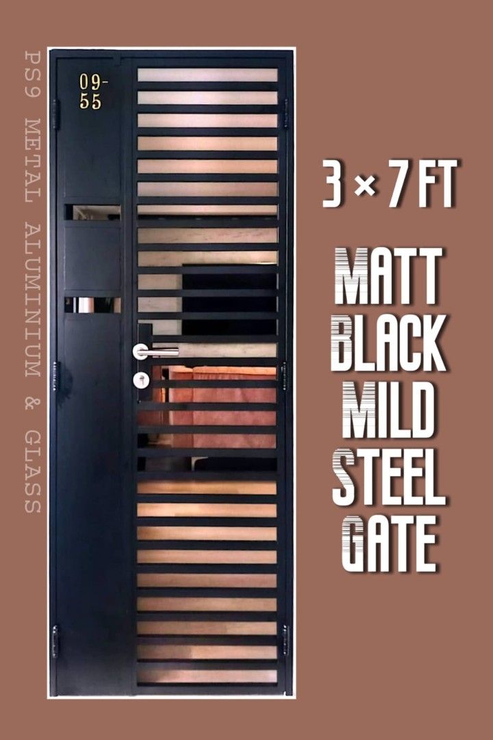 Horizontal Mild Steel Gate, Furniture & Home Living, Security & Locks ...