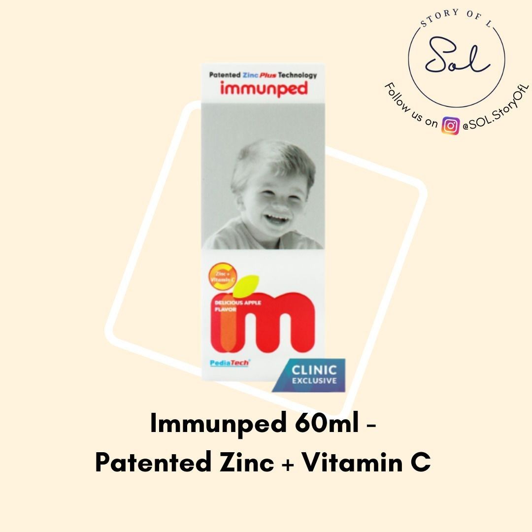 Immunped 60ml Patented Zinc + Vitamin C, Health & Nutrition, Health ...