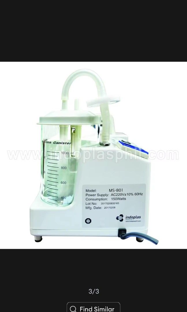 INDOPLAS SUCTION MACHINE FOR SALE, Health & Nutrition, Medical Supplies ...