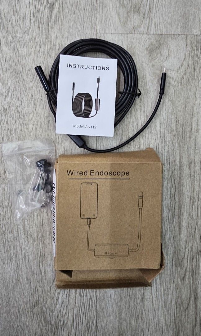 Industrial Endoscope HD960P Wired Camera Direct Connect with IPhone lpad Pipe Inspection ...