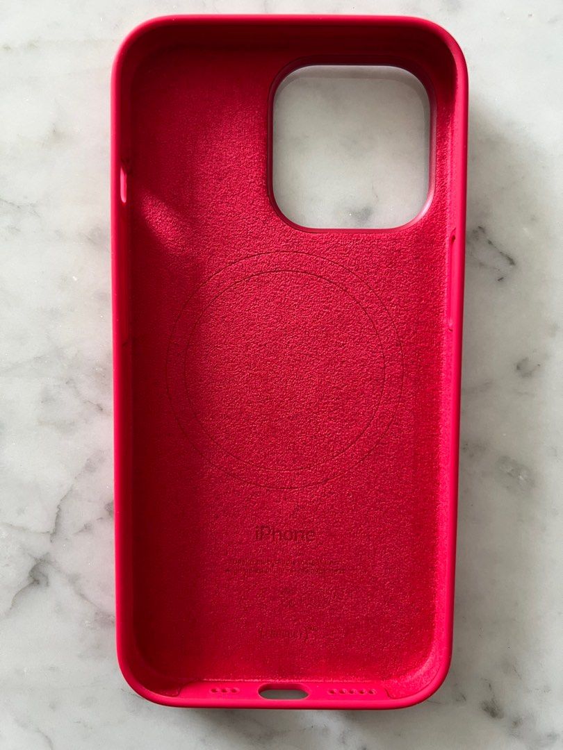 iPhone 13 Pro Red Silicone case with MagSafe, Mobile Phones & Gadgets ...
