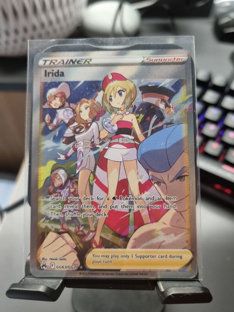 Irida Full Art GG63/GG70 (Crown Zenith) Pokemon, Hobbies & Toys, Toys ...