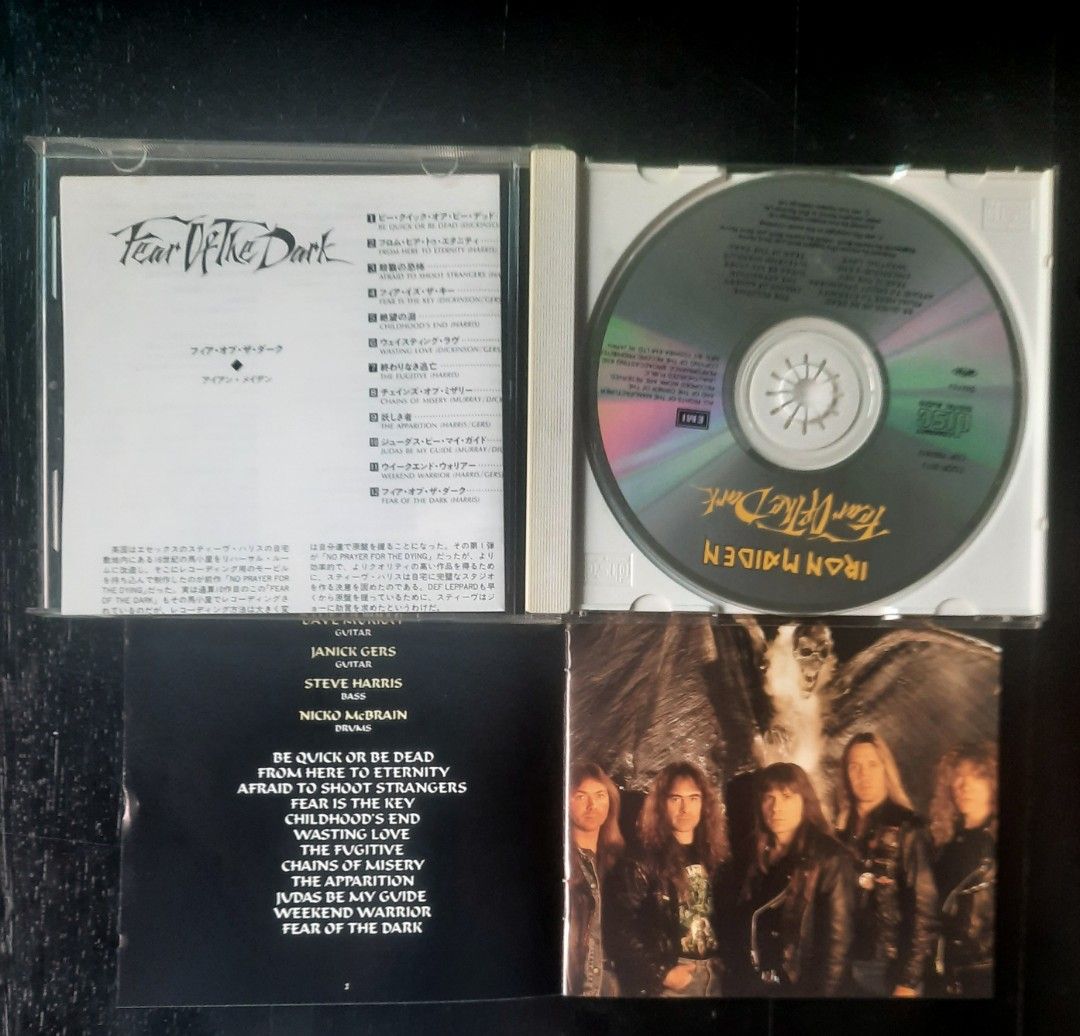 Iron Maiden - Fear Of The Dark TOCP-3173 CD, Hobbies & Toys, Music & Media, CDs & DVDs on Carousell